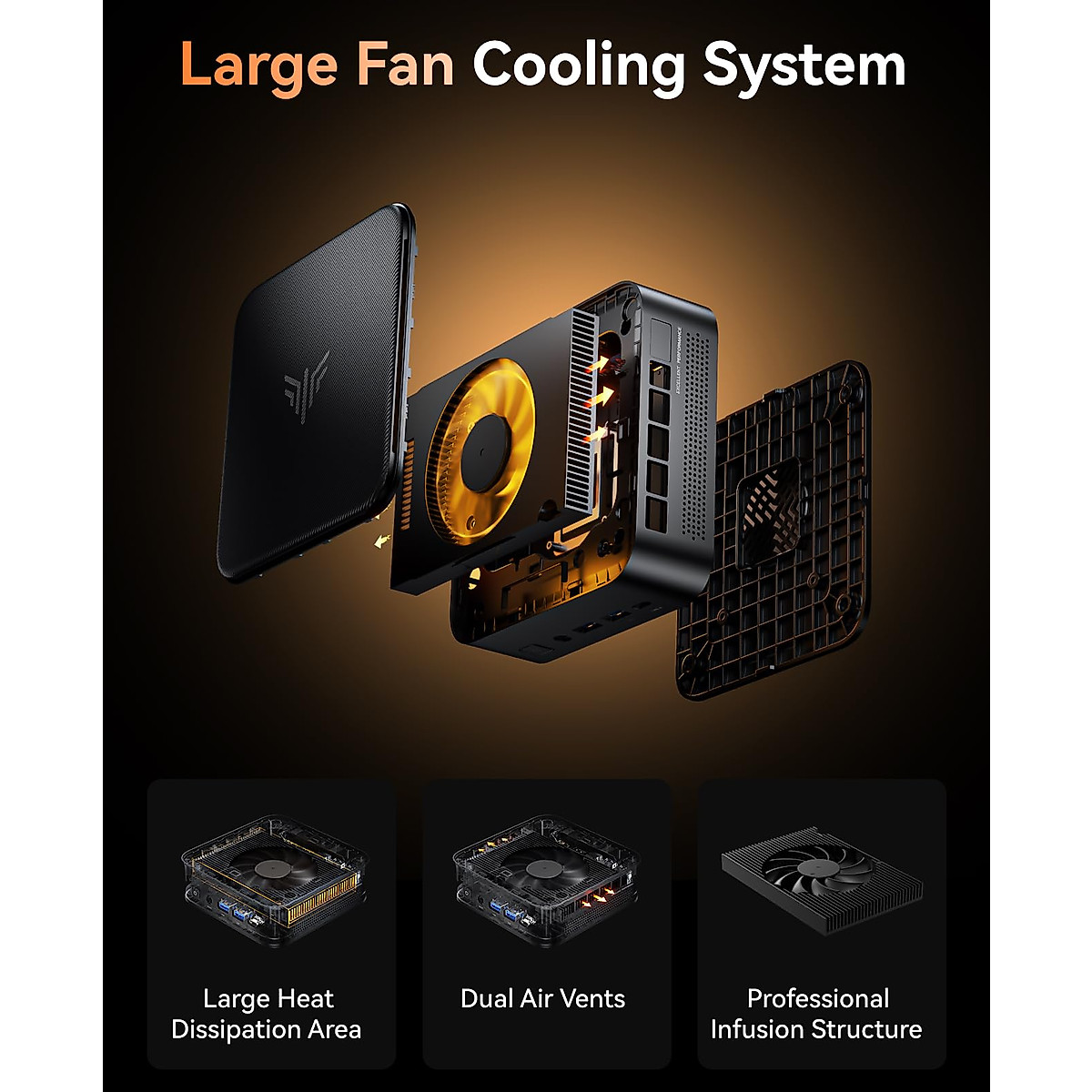 KAMRUI Mini PC, Mini Computer Intel 11th Gen N5105(up to 2.9GHz), 12GB RAM/256GB M.2 SSD, 4K UHD, 2.5 inch SSD(up to 2TB), 2.4G/5.0G WiFi, Business, Home, Office, Recreation