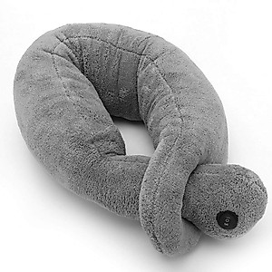Vibrating Massage Pillow Neck Pillow Portable Neck Massage Soft Touch Breathable Neck Cushion Relieve Stress Pillow for Office Home Travel