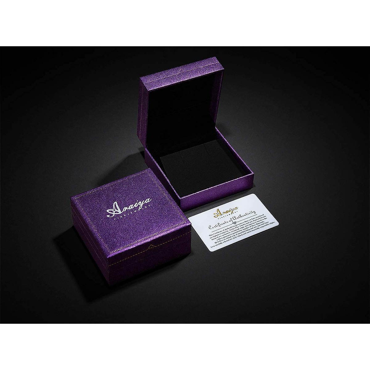 ARAIYA FINE JEWELRY 925 Sterling Silver Round-shape Diamond and Oval Amethyst Halo Pendant Necklace (1/3 cttw, I-J Color, I2-I3 Clarity), 18"