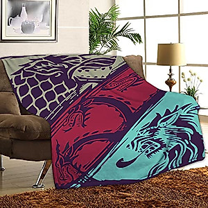 Flannel Warm Blanket for Couch, Bed, Sofa – Soft Cozy Plush Throw Blankets Microfiber Luxurious 50x60 Inches