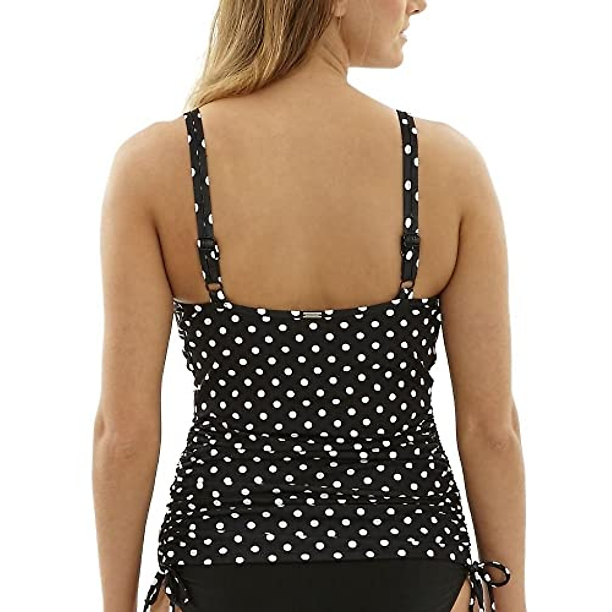 Panache Swim Women's Anya Spot Underwire Tankini, Navy/White, 38HH
