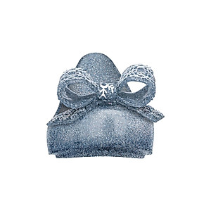 Melissa - Unisex-Child Ultragirl + Frozen Inf Flats, Size: 4 M US Big Kid, Color: Pearl Blue Glitter