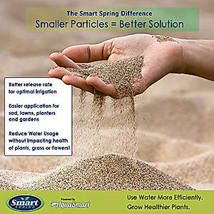 AquaSmart Water Storing Minerals – Fewer Plant Waterings for Indoor Pots and Outdoor Gardens – Self Watering Garden Soil Additive - Natural Non-Toxic Coated Magic Sand for Planters