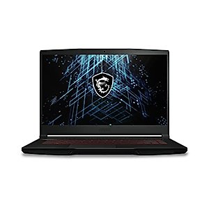 MSI GF63 Thin 11SC-693 15.6" Gaming Laptop, Intel Core i5-11400H, NVIDIA GeForce GTX 1650, 8GB Memory, 256GB NVMe SSD, Windows 11