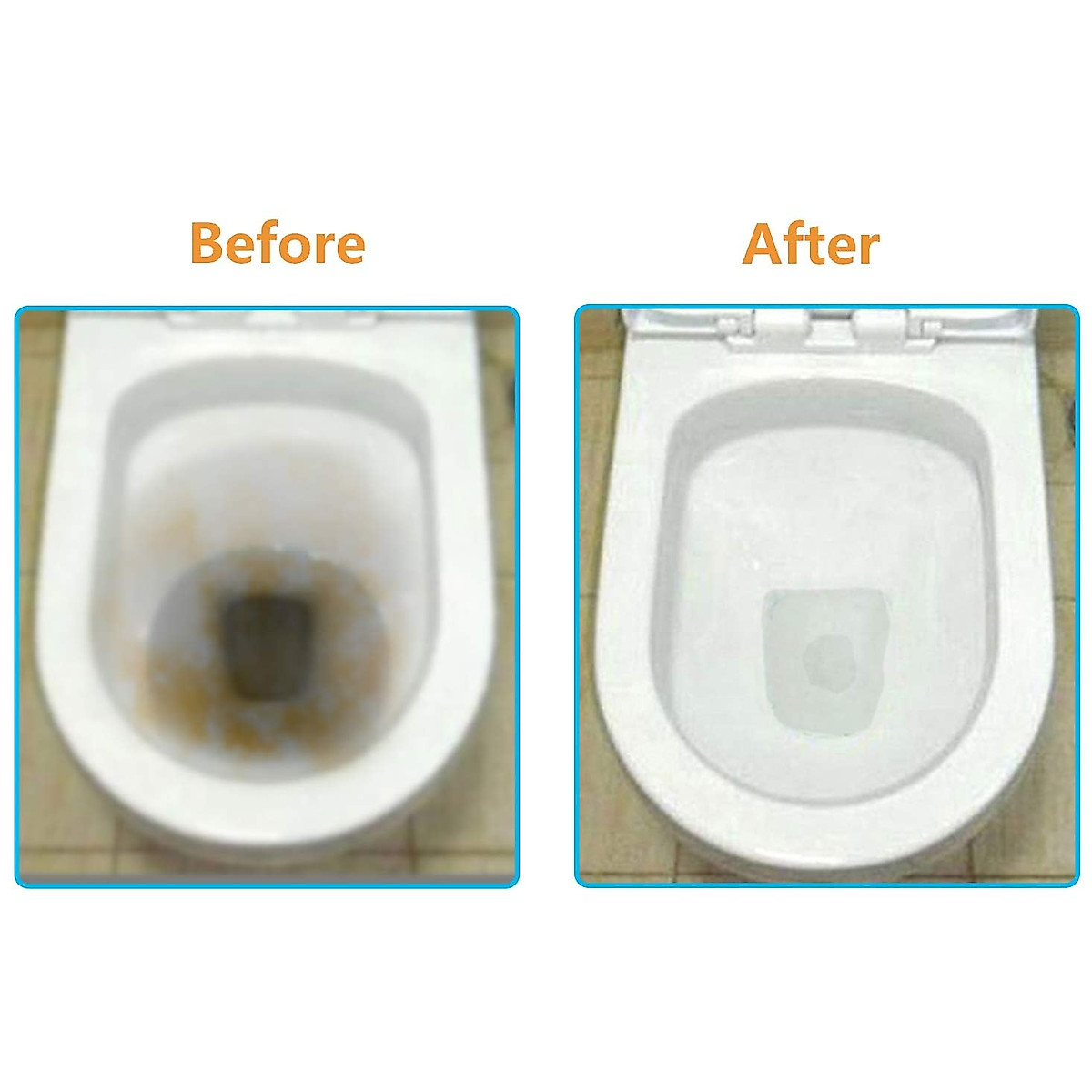 Comfun Pumice Stone Toilet Brush for Cleaning Toilet Bowl with Handle, Pumice Stick Pumice Scouring Pad for Cleaning, 4 Pack