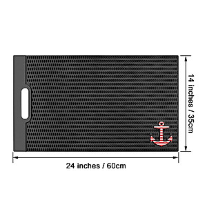HHQ Fish Fillet Mat Fish Cleaning & Cutting Board Grips Fish for Easy Filleting, 14"x24"