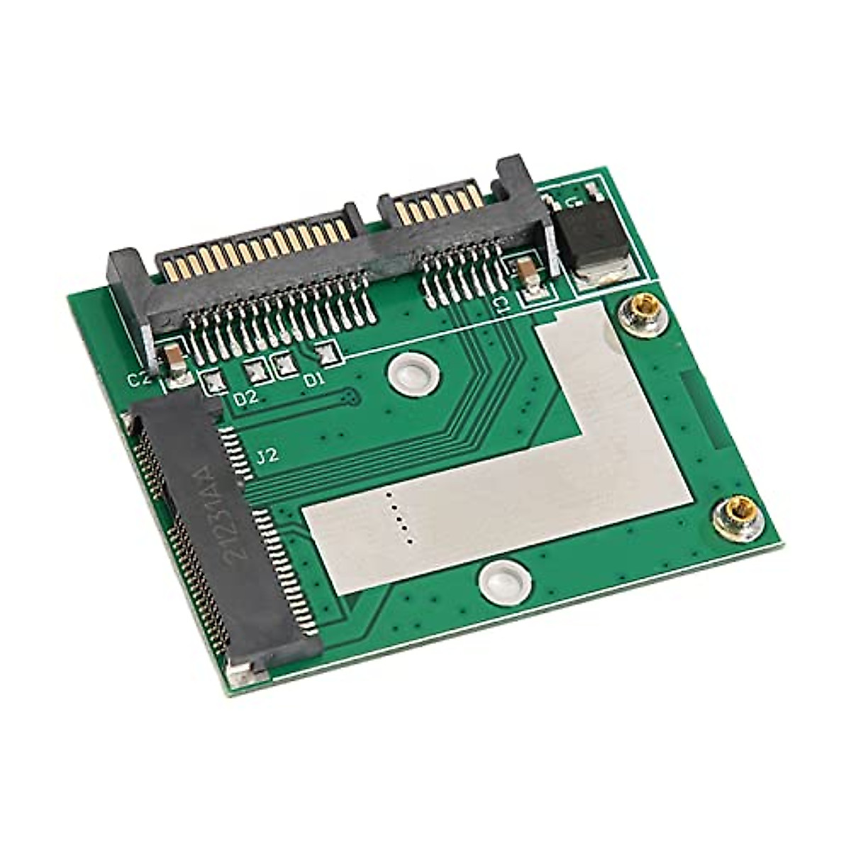 BOTEGRA MSATA SSD to 2.5in SATA Card, Mini Pcie SSD Adapter 6.0 Gbps PCB Durable Simple Operation Driver Free for Laptop