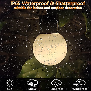 Globe String Lights Battery Powered 7Ft 10 LED Edison Shatterproof G50 Light String with Remote Timer, Indoor String Lights Outside Waterproof Hanging Lights for Garden Porch Patio Camping Party Decor