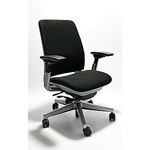 Steelcase Amia Chair (Renewed) (Black Fabric)