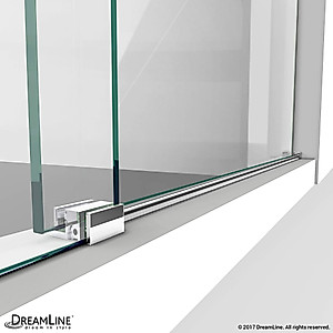 DreamLine SHDR-6260760-08 Shower Door, 56-60" W x 76" H, Polished Stainless Steel