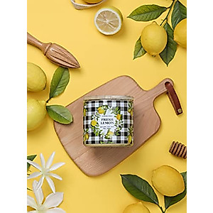 Lemon Candle, Fresh Lemon Scented Candle, Large 3 Wicks Candle, 14 oz