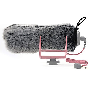 SUNMON Rode Deadcat Mic Windshield Fur Filter for Rode VideoMic Go Camera Microphone - Outdoor Mic Windscreen Wind Muff