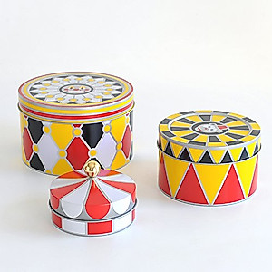 Alessi, Set 3 Circus All-Purpose Boxes, Set Of 3, Multicolor