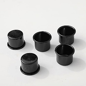 Alvivi 20/25Pcs Candle Holders Mini Tealights Aluminum Candle Stick Tealight Holders Candle Inserts for Stick Candles Christmas Home Decoration Black A One Size