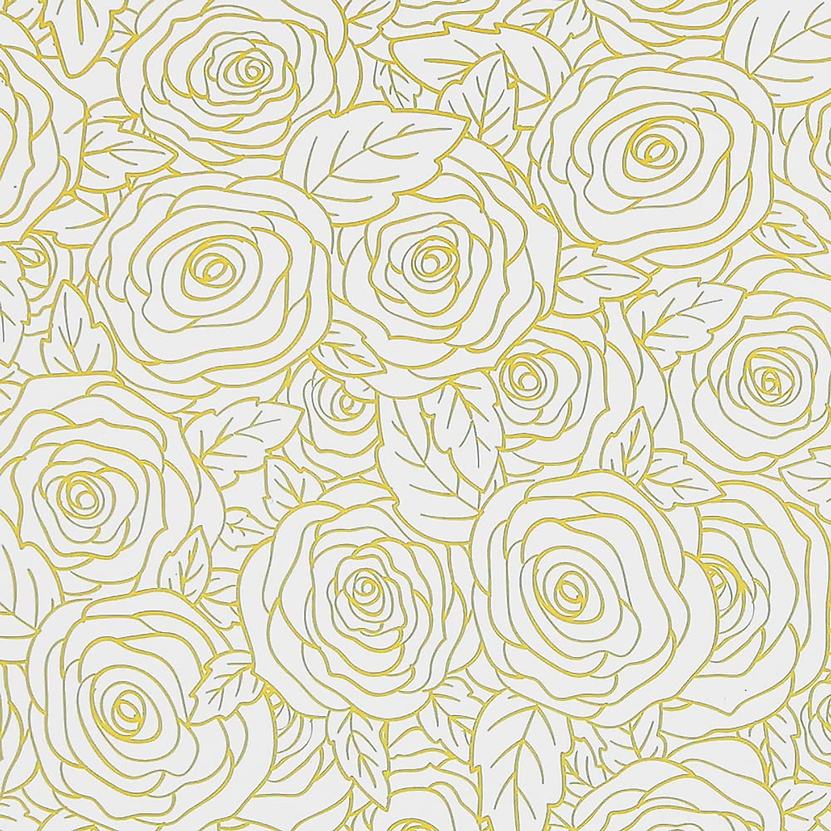 Rose Wrapping Paper On White Gift Wrapping Paper 4 Sheets Folded Flat 20x30 Inches Per Sheet, Flower Gift Wrap for Wedding, Birthday, Bridal Showers,Mother's Day, Valentine's Day Holiday Christening and More Occasion