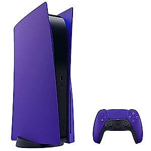 Disc Edition Face Plates Cover Skins Shell Panels for PS5 Console, Playstation 5 Accessories Faceplate Protective Shell Replacement Plate Dustproof Anti-Scratch (Disc Galactic Purple)