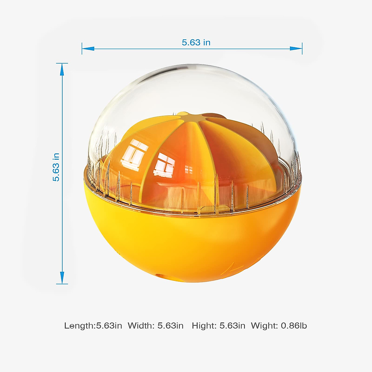 Monotre Dog Treat Ball, Dog Food Puzzle Slow Feeder Interactive Squeaky Mental Stimulation Toys, Dog& Cat Treat Dispenser Puzzle Toys Active Rolling Balls for Medium/Large Dog Breeds