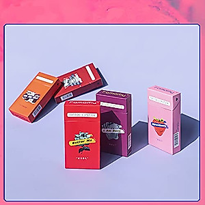 PASNOWFU 20 Pcs/Set of Tattoo Lipstick, Cotton Swab Lipstick, Tattoo Lip Stain Tattoo Lipstick Cotton Swab, Durable Waterproof Liquid Non-Stick Lipstick, Easy to Carry（Color : Strawberry）