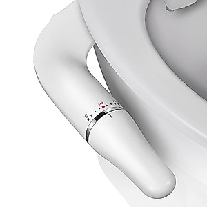 yghlh Toilet Bidet Slim Bidet Toilet Seat Attachment with Brass Inlet Adjustable Water Pressure Bathroom Hygienic Shower, 1