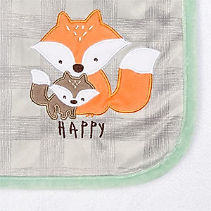 Gerber Baby Boys Girls and Neutral Newborn Infant Baby Toddler Nursery Soft Plush Blanket, Happy Fox Grey, 30" x 40