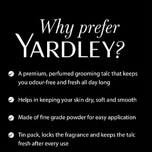 Yardley Elegance Perfumed Talcum Powder 100gm by Yardley