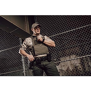 THE MIC LOOP Micro - Keeps Portable Radio Mic in Place for Police/Law Enforcement BLACK