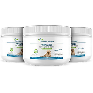 Nutrition Strength Vitamins for Nursing Dogs to Support Lactation and Post-Natal Recovery, Promote Milk Quality and Healthy Puppies with Calcium, Phosphorus, Magnesium and Zinc, 120 Soft Chews