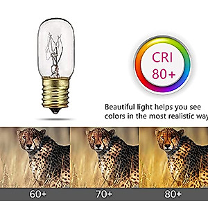 Microwave Light Bulb, Over Stove Appliance Replacement 40W Incandescent for Refrigerator, 40W E17 120V Indicator Intermediate Base Microwave Oven Bulb, Microwaves and The Lava Lamps - Replaces, 8Pack