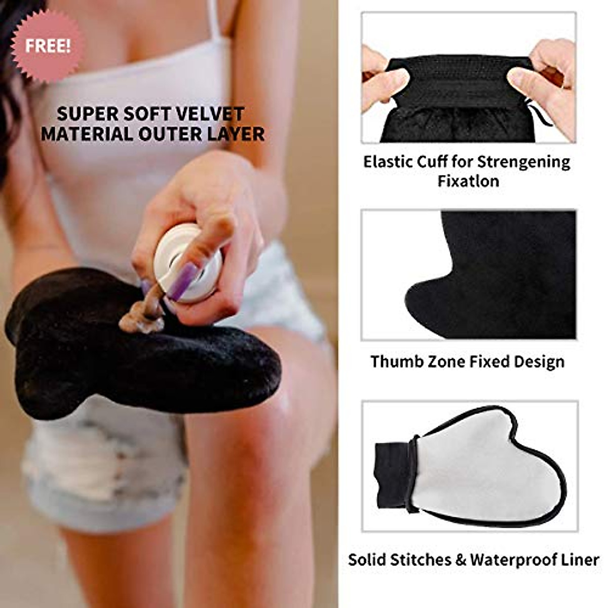 Self Tanner and Tanning Mitt - with Natural & Special Ingredients, Sunless Self Tanning Lotion for Quick Sunless Tanning, Bronze (5.12 FL OZ, Pack 2)