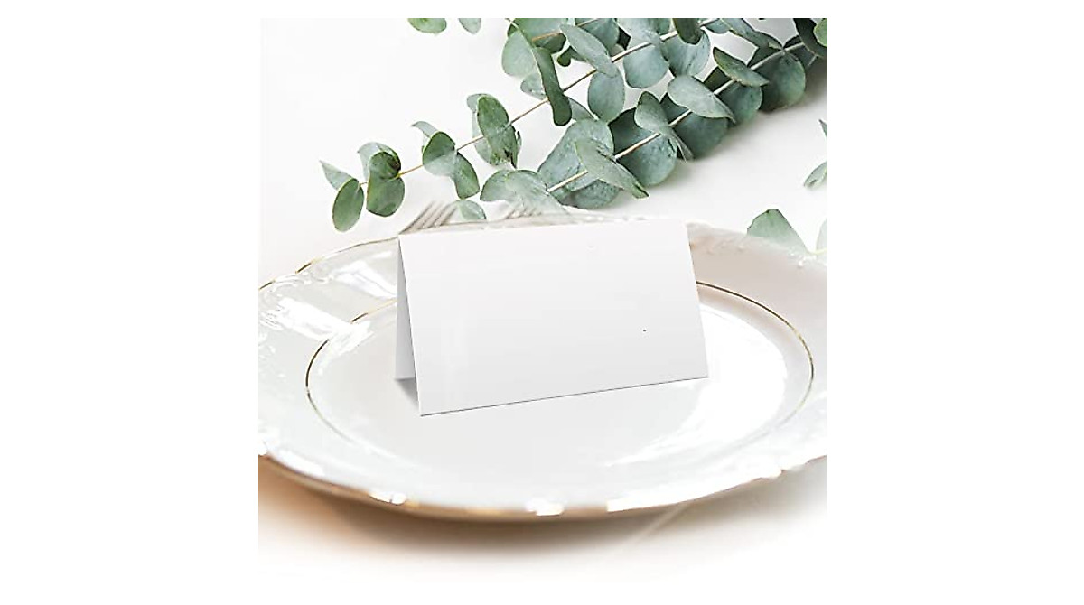 Premium Place Cards - 100 Pack for Weddings & Events
