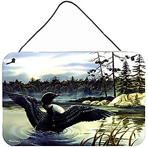 Caroline's Treasures PTW2059DS812 Loon Country Wall or Door Hanging Prints Aluminum Metal Sign Kitchen Wall Bar Bathroom Plaque Home Decor, 8x12, Multicolor