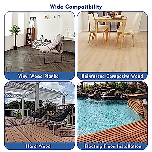 Flooring Spacers,Laminate Wood Flooring Tools,Compatible w/Vinyl Plank, Hardwood & Floating Floor Installation etc,Hardwood Flooring w/1/4 Gap,Special Triangle Stay in Place (24)