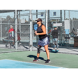 BLEVONH Skorts Skirts for Women,Tennis Golf Running Active Pleated Skirts with Liner Inner Pocket Black Grey Tie-dye 3XL