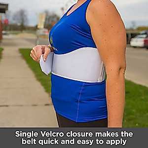 BraceAbility Rib Injury Binder Belt | Women's Rib Cage Protector Wrap for Sore or Bruised Ribs Support, Sternum Injuries, Pulled Muscle Pain and Strain Treatment (Female - Fits 34”-60” Chest)