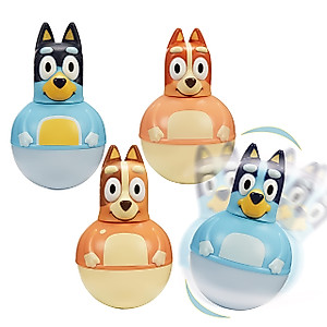 Character Options 07717 Four Pack, Weebles Wobble, Preschool Figures, Bluey Toys for 18mth+
