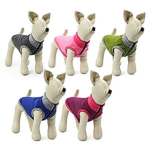 Dog Sweaters for Small Medium Dogs Lightweight Stretchy Fleece Vest Pullover Dog Coat Pet Dog Clothes Coats Pet Winter Clothes Puppy Sweaters for Dogs Pink XS