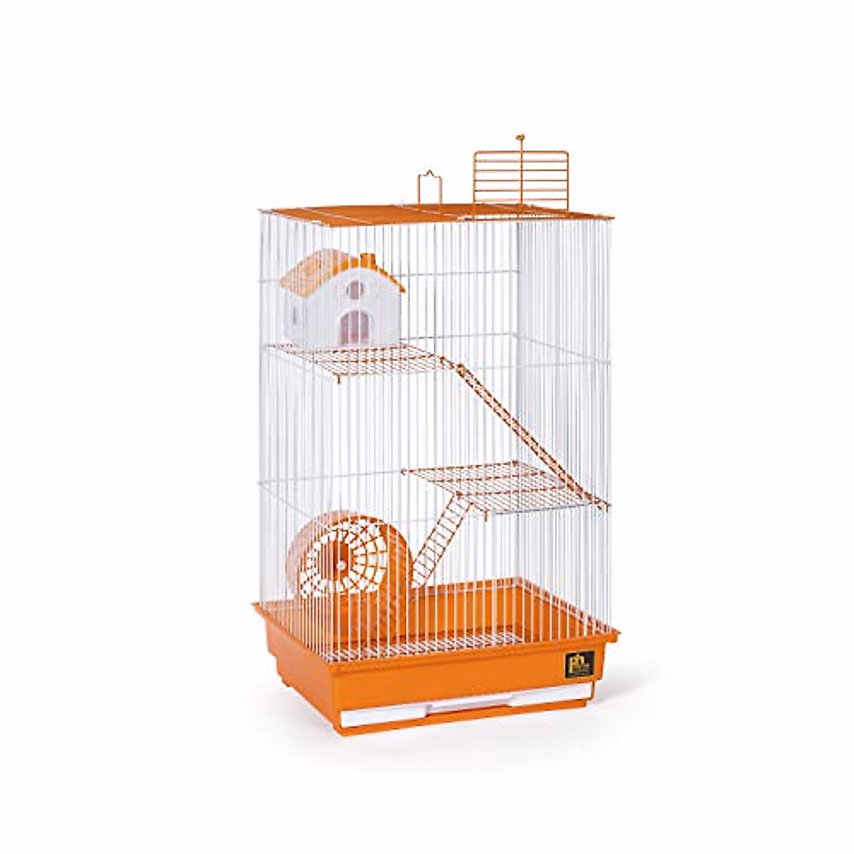 Prevue Pet Products Three-Story Hamster & Gerbil Cage Orange & White SP2030O