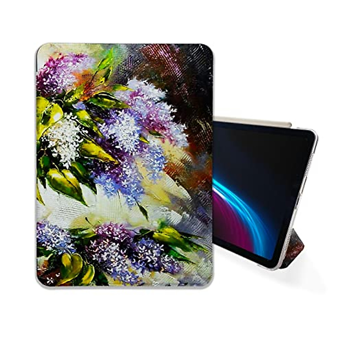 Kawaii Painted Flowers Bouquet case Compatible with iPad Mini Air Pro 7.9 8.3 9.7 10.2 10.9 11 12.9 inch Pattern Cover New 2022 2021 Trifold Stand 3 4 5 6 7 8 9 Generation 347 (7.9" Mini 4/5)
