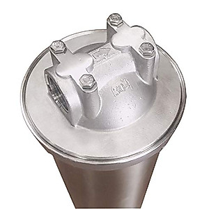 Stainless Steel Industrial Jumbo 10" Filter Housing 1" NPT with Drain Port Shelco (1)