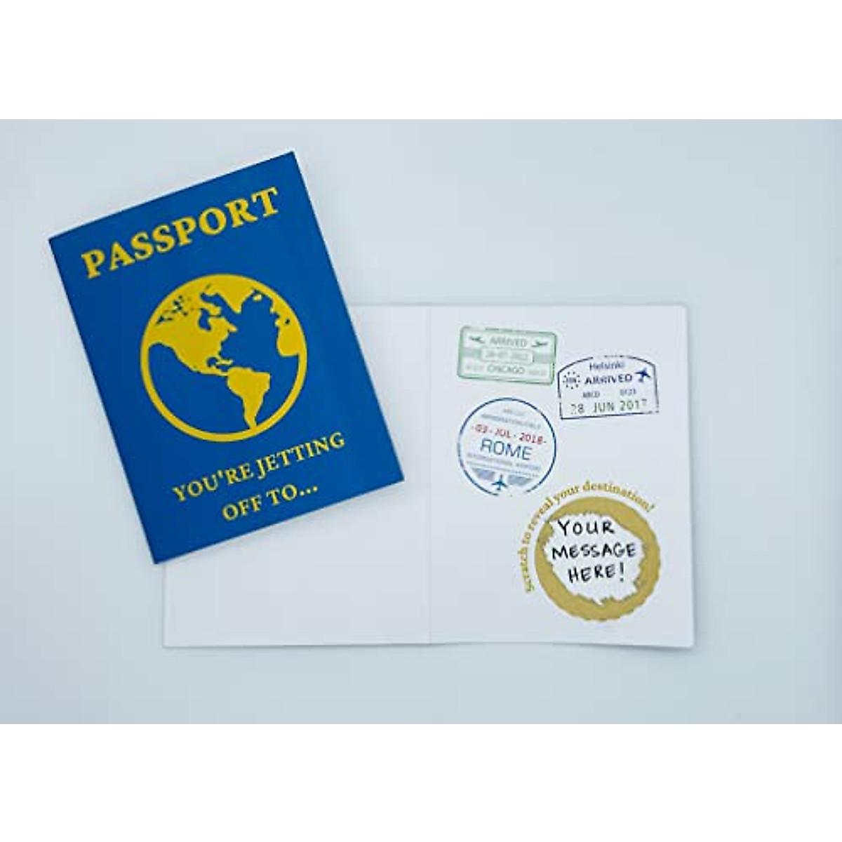You're Jetting Off To Passport Travel Card Scratch To Reveal Your Personal Message Surprise Gift