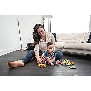 O-Cedar Easywring Microfiber Spin Mop & Bucket Floor Cleaning System with 1 Extra Refill,Red / Gray