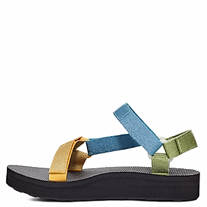Teva Women's Midform Universal Sandal, Metallic Blue Multi, 6