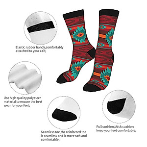 Colorful Southwest Southwestern Abstract Novelty Socks for Women & Men