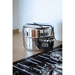 Camco Premium Nesting Cookware Set | Stainless-Steel | 7-Piece Set (43920)