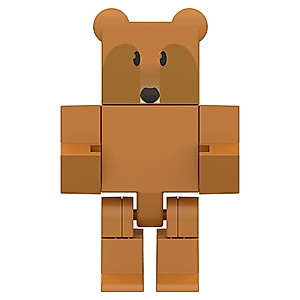 Bee Swarm Simulator – Brown Bear Action Figure Pack w/Mystery Bee & Honeycomb Case (5” Articulated Figure & Bonus Items, Series 1)