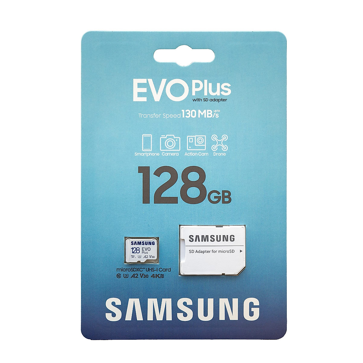 Samsung EVO Plus 128GB MicroSDXC Class 10 UHS-I Memory Card Works with Nintendo Switch, Lite, Switch OLED Gaming Console (MB-MC128KA) Bundle with (1) Everything But Stromboli Micro SD Card Reader