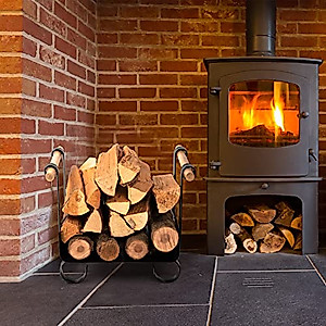 Lifeety Small Firewood Rack 17 Inches Heavy Duty Fire Wood Holder