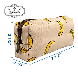 LParkin Cute banana Pencil Case Pouch Teacher Gift Gadget Bag Make Up Case Cosmetic Bag Stationary Kawaii Pencil Box