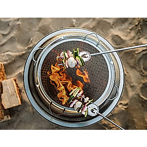 Solo Stove Bonfire Shield Stainless Steel Fire Pit Spark Protector Screen Mesh Protective Spark Screen for Backyard and Outdoor Fire Pits Hot Embers
