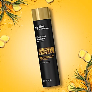 My Black is Beautiful Clarifying Sulfate Free Shampoo for Build Up, For Dry and Damaged Hair, Blue Ginger and Mint, 9.6 fl oz